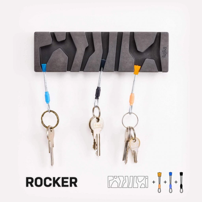 FujFuj Classic Dark Concrete Key Holders